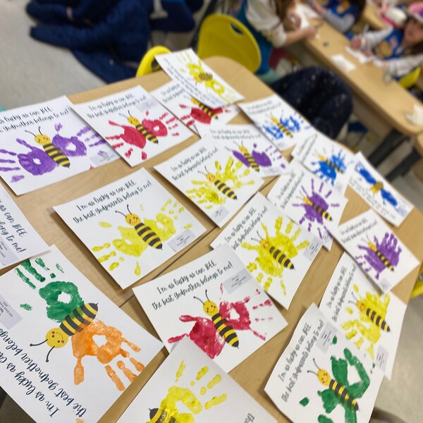 Printable Handprint Art | I Love You Deerly | Christmas Craft | Instant ...