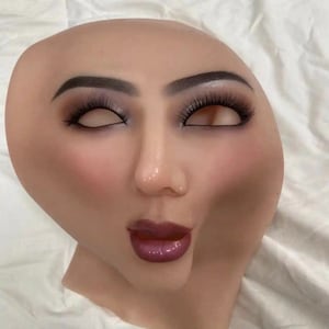 Hyper-realistic Feminine Silicone Mask, Delicate Female Facial Mold ...