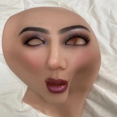 Hyper-realistic Feminine Silicone Mask, Delicate Female Facial Mold ...