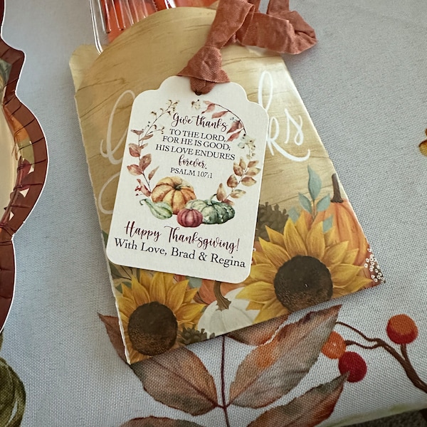 Printed Fall Autumn Place Cards, Thanksgiving Place Cards Name Cards ...