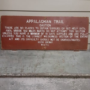 Crawford Path Trail Sign White Mountain National Forest NH | Etsy