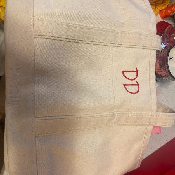 Personalized Canvas Tote, Ironic Boat Bag, Monogram Canvas Tote Bag ...