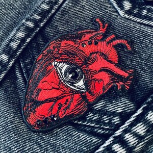 The Raven on the Skull Fashion Skull Patch Iron On - Etsy