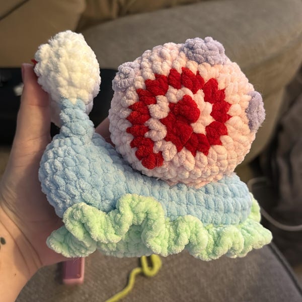Crochet Pattern: Sea Snail, PDF, Amigurumi (english and French Version ...