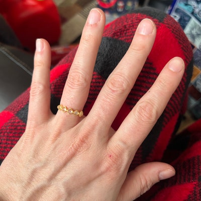 Pastel Earth Fire Water Wind Ring-multi Stone Gold Ring-14k Solid Gold ...