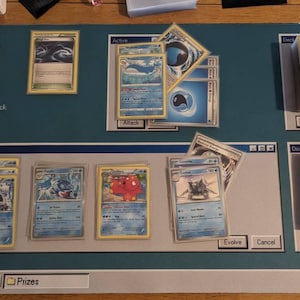 Pokemon Playmat TCG - Crayon Playzones - Custom Neoprene Deskmat - Hand ...