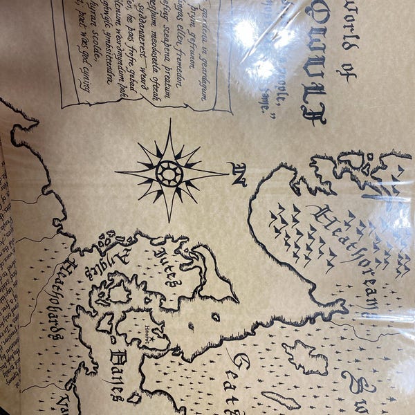 Beowulf Hand Drawn Map - Etsy