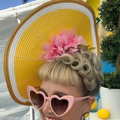 Lemon Slice Hatinator, Blossom Headpiece, Fruit Dapper Day Derby ...