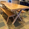 4 X Box Wood Oak Legs - Heavy Duty Table Legs Oak Solid Wood Tapered ...