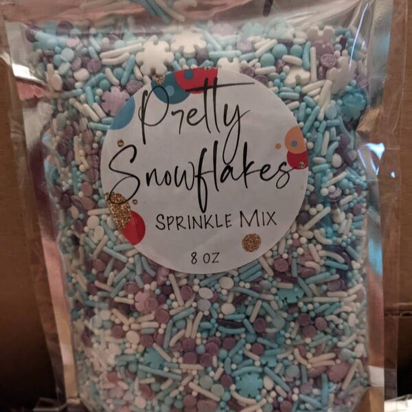 Blue Mermaid Sprinkle Mix Baby Shower Birthday Mermaid Sprinkle Party ...