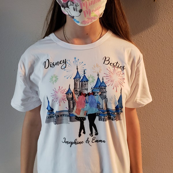 Disney Best Friends Shirt, Bff Disney Shirts, Besties Tshirts Castle ...