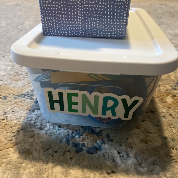 Personalized Custom Water Resistant Holographic Retro Girls Name Label ...