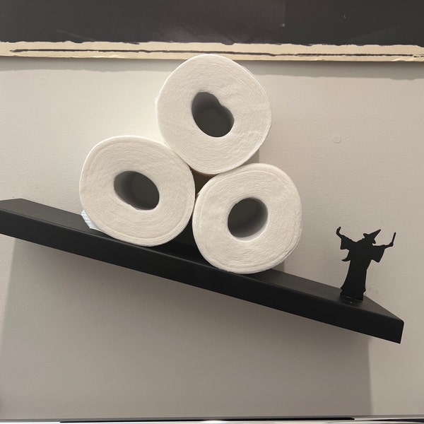 Toilet Paper Storage - Merlin the Wizard Shelf for Toilet Paper Rolls ...
