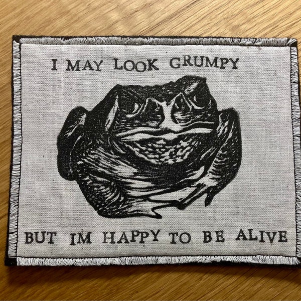 Handmade Toad Patch Iron on Toad Patch Sew on Toad Patch Frog Patch ...