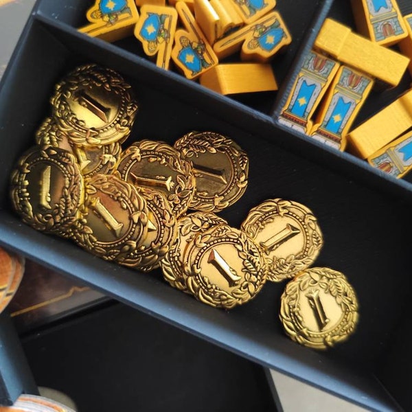 40x Dragon Coins in 3 Different Colors, Metal Token Upgrade for Board ...