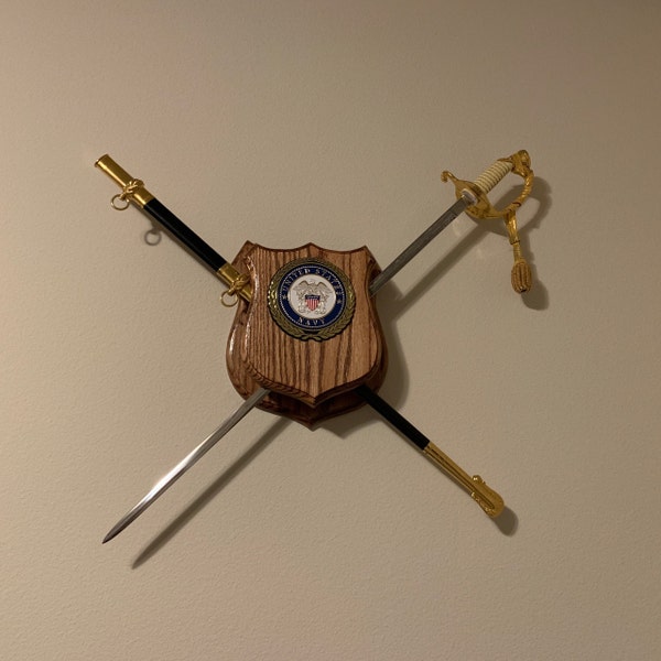 Military Sword Display Wall Plaque - Etsy