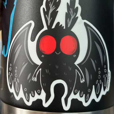 Mothman Vinyl Sticker Mothman Sticker Mothman Decal Mothman Art - Etsy