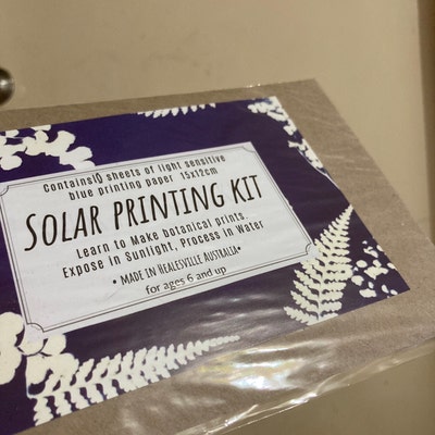 DIY Solar Printing Kit Craft Kit Cyanotype Kit Solar - Etsy