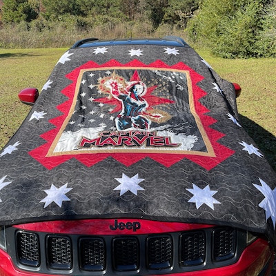 Captain Marvel Fabric Panel, 36 Inch Panel, Cotton, Avengers ...