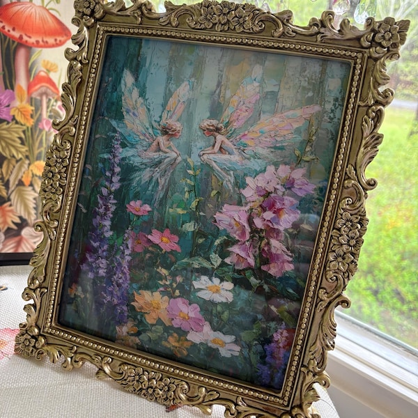 Willow Tree Fairies Poster Cottagecore Decor Dark Academia Art ...