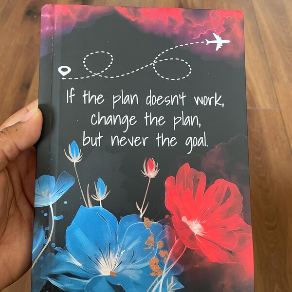 Personalized Floral Hardcover Notebook, Custom Diary, Unique Gift for ...