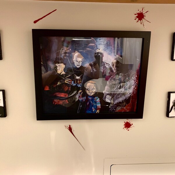 Horror Movie Tile Wall Decor Set of 4, Wall Art ~ Jason Voorhees ...