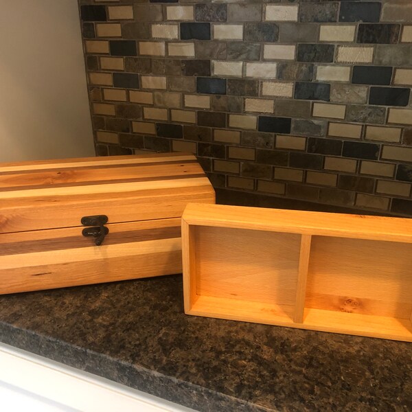 A Quality Hand Crafted Keepsake Box. Made With Solid Cherry Wood Along ...