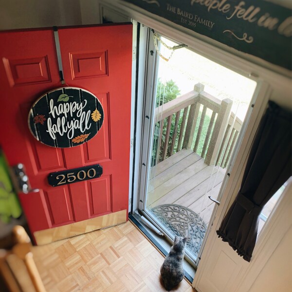 Front Door Decor, Happy Fall Y'all Door Sign, Fall Door Hanger, Autumn ...