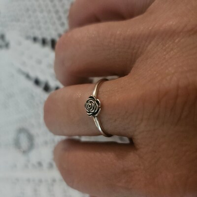 Dot Ring, Sterling Silver Dot Ring, Circle Ring, Stacking Ring, Silver ...