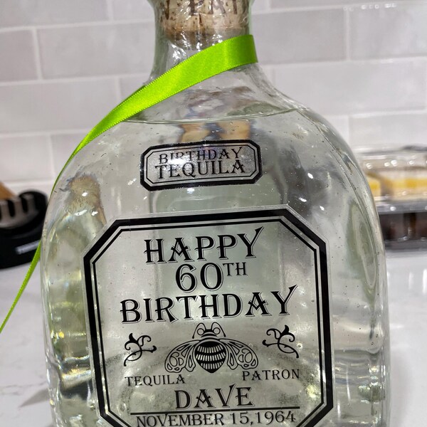 Custom Patron Label, Liquor Label, Birthday Labels, Bachelor Proposal ...