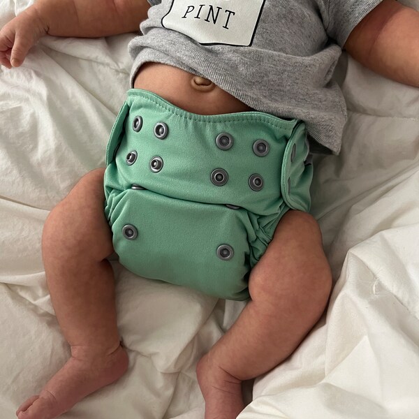 Mushrooms & Daisies LBB OS Ai3 Cloth Diaper Onesize AWJ Inner Handmade ...