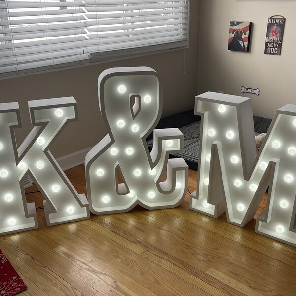BABY Letters Set of 4 Letters Wedding Letter Love Party Marquee Letters ...