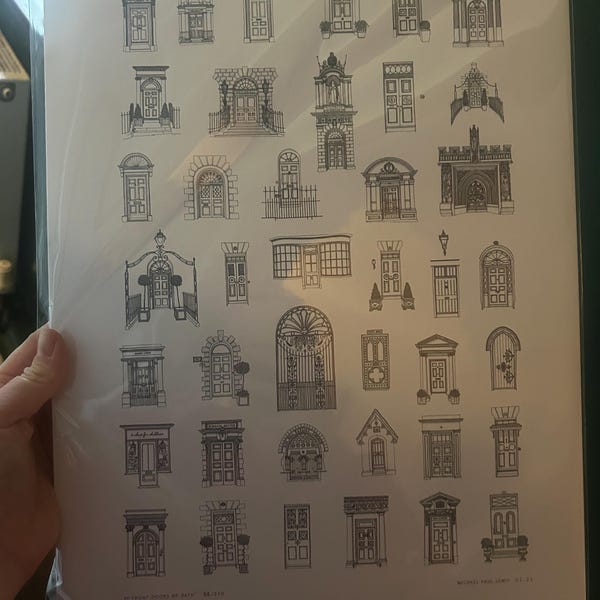 40 Front Doors of Frome Hand Drawn Print | Frome Illustration | Frome ...