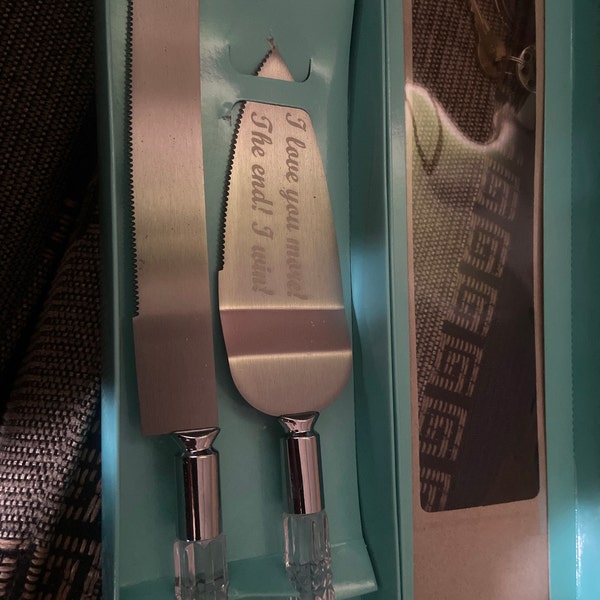 Gifts Infinity Personalized Wedding Anniversary Cake Knife and Server ...