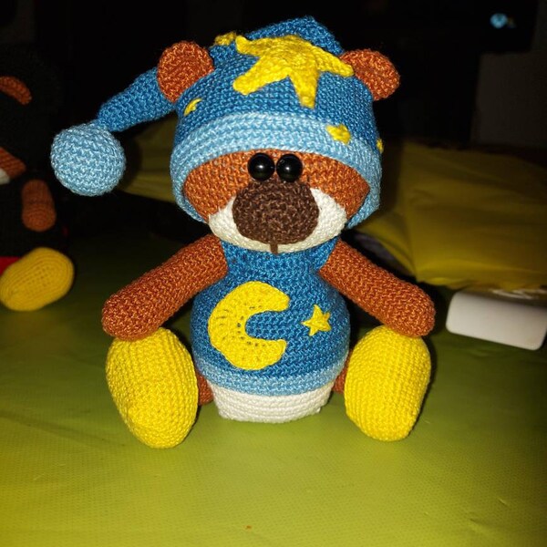 Crochet Pattern Pyjamas Sleepwear Clothes for 18cm Toy / AMIGURUMI PDF ...