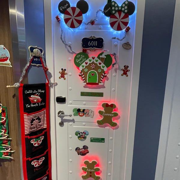 Stitch DCL Door Magnets Made From Wood With LED Lights, Disney Cruise ...