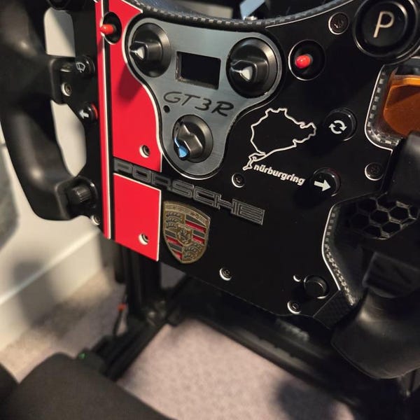Plate for FANATEC Mclaren Gt3 Wheel - Porsche Version Sim Racig Custom ...