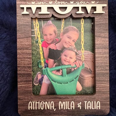 Flower Custom Name Plate for Desk, Customized Acrylic Plate Gift for ...