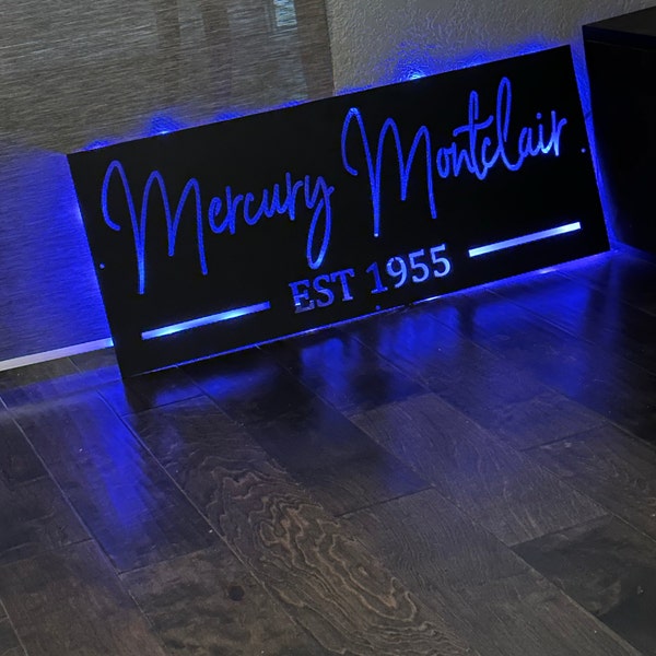 Personalized Bar LED Metal Art Sign / Light up Pub Metal Sign / Multi ...