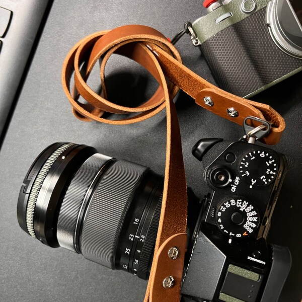 Adjustable Camera Leather Strap - Handmade Genuine Leather Accessory - Etsy