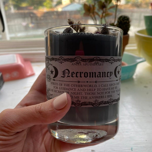 Necromancy Otherworld Candle, Spirits, Ghosts, Day of the Dead, Samhain ...