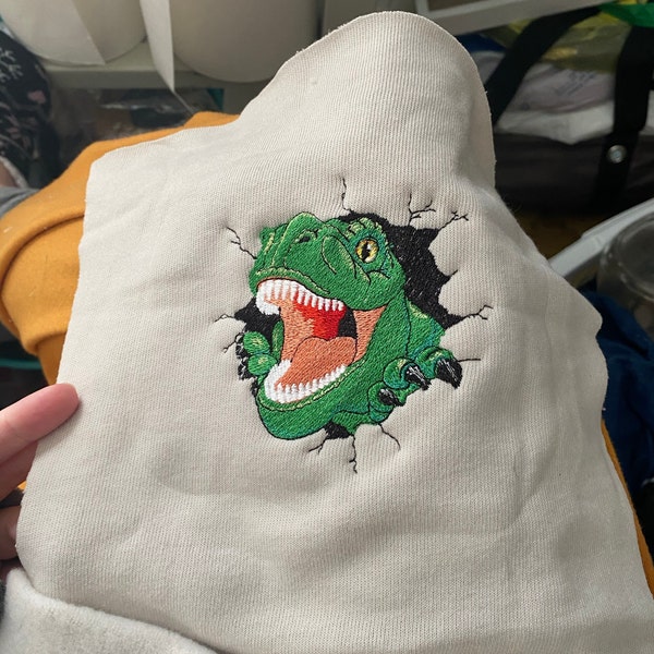 T-rex Machine Embroidery Design - Dinosaur Embroidery Files - 7 Sizes ...