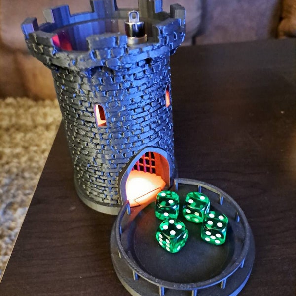Folding Dice Tower and Dice Tray for Dungeons and Dragons, Dnd, RPG ...