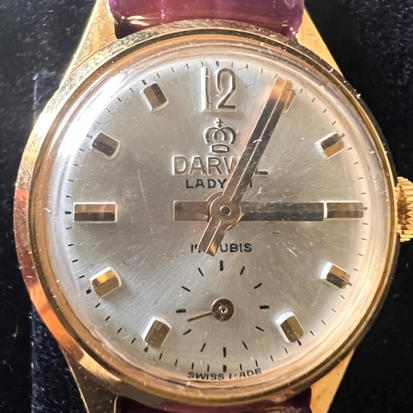 Stunning 1960 Vintage Swiss Ladies Wristwatch Mirus Golden Color Case ...