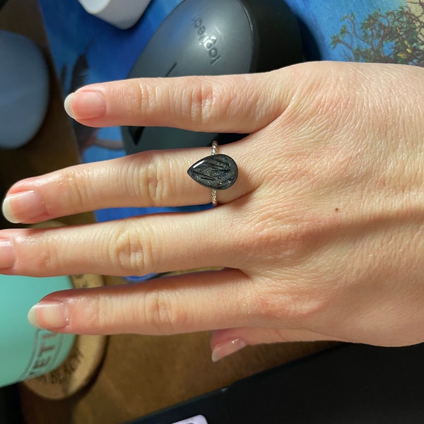 Hair Keepsake Ring | Pet Hair Ring | Lock of Hair Keepsake | Hair ...