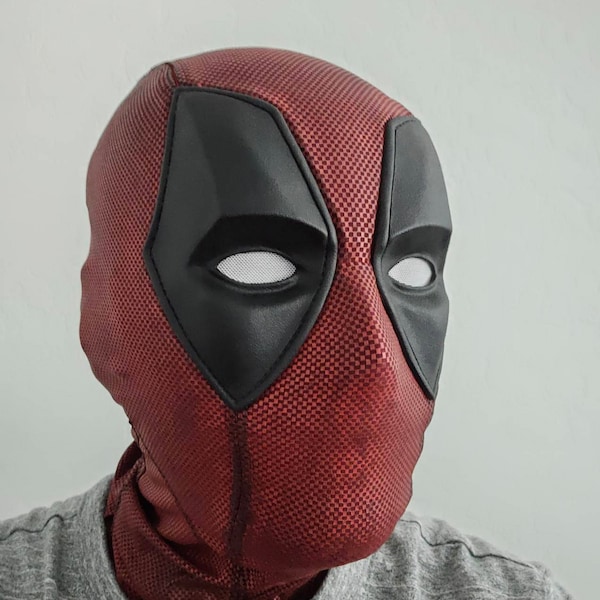 Deadpool Halfshell Costume Cosplay Mask With Screen Printed Fabric and ...
