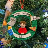 Attending College Personalized Christmas Ornament - Student Ornament ...