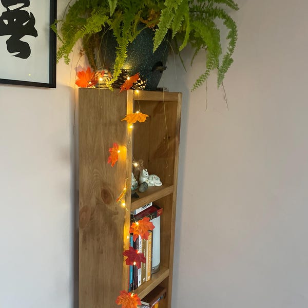 Black Leaf Fairy Lights Gothic Wedding Table Decor Garland Dark ...