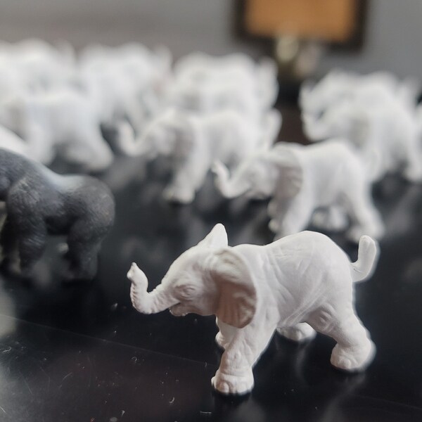 Set of Miniature Elephants - Mini Elephants - Terrarium Supplies ...