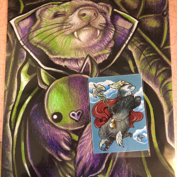 FERRET ANGEL Paper Doll-instant Digital Download-articulated Paper Doll ...